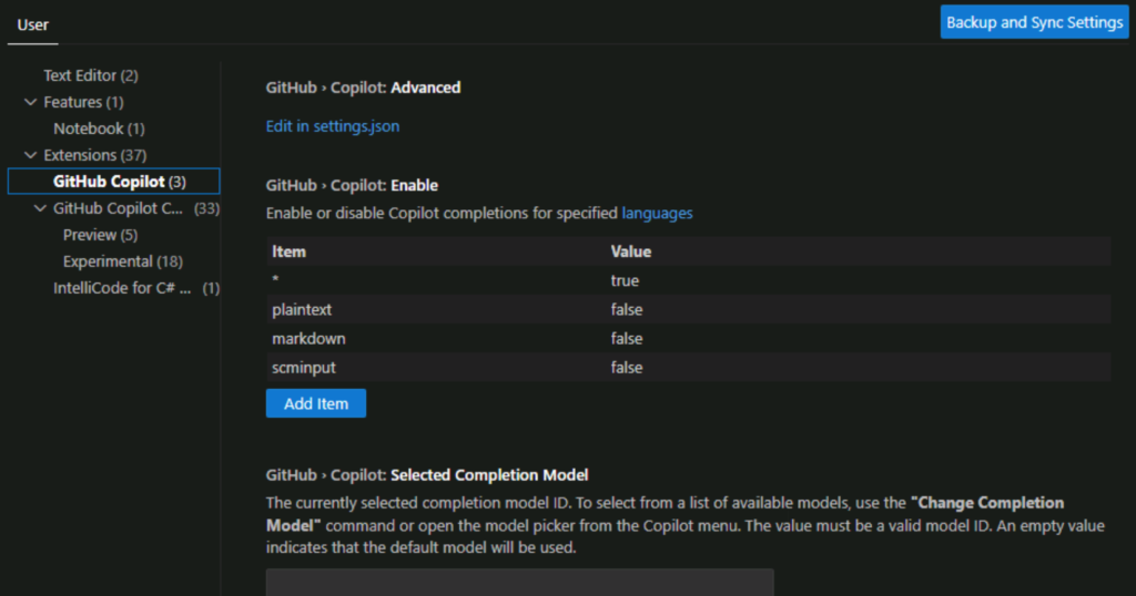 Configure GitHub Copilot settings in Visual Studio Code – Tech Hub