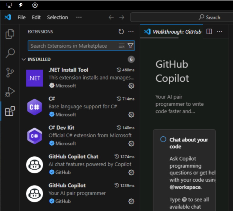 Configure GitHub Copilot settings in Visual Studio Code – Tech Hub